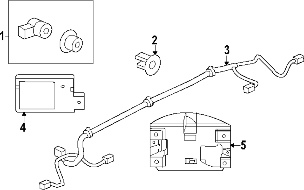 2018-2025 GM Passenger Side Object Sensing Alert Module Bracket ...