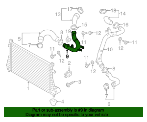 2015-2023 Volkswagen Air Pipe 6C0-145-770-A | QuirkParts