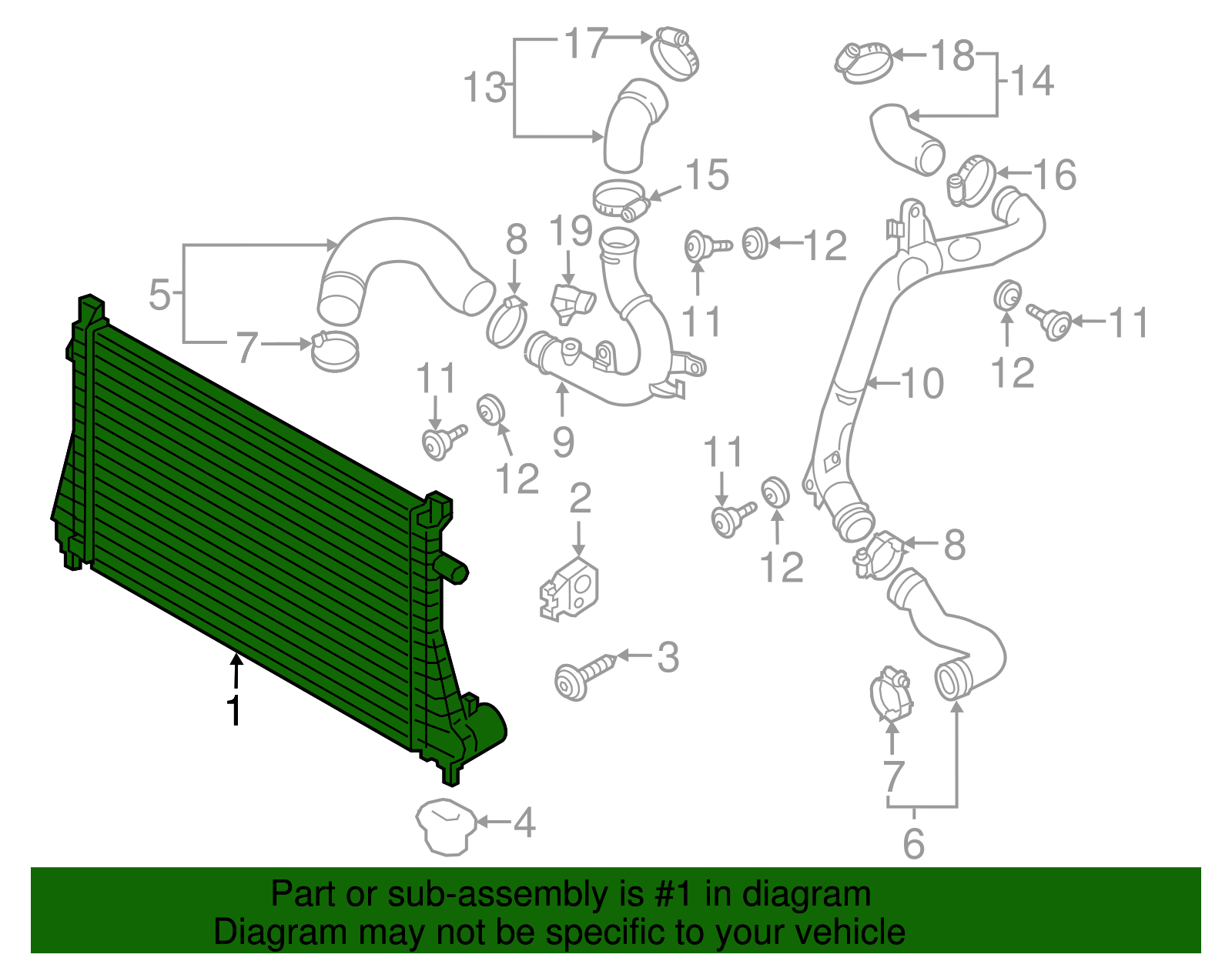 5Q0-145-803-AD - High-Quality Intercooler for 2015-2024 Volkswagen ...