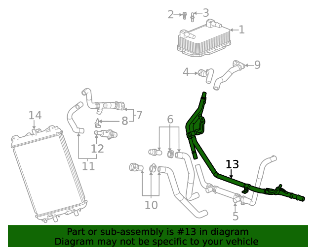 2022-2025 Chevrolet Corvette F (S)Hose 86789436 | GM Parts Center