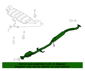 2018-2021 Mazda CX-5 Catalytic Converter PYH6-20-55XB | Mazda Part Direct