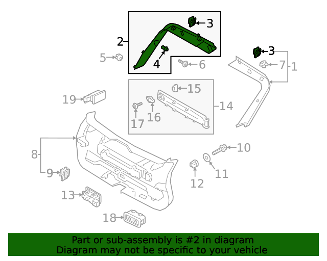 30747057 - Upper Gate Trim - 2019 2020 Volvo XC40 | Volvo OEM Parts Direct