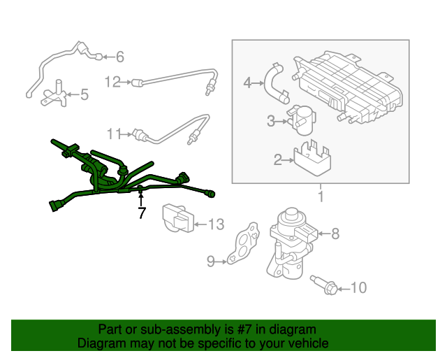 2012 Ford Fusion Vent Hose AE5Z-9J285-E | Blue Springs Ford Parts