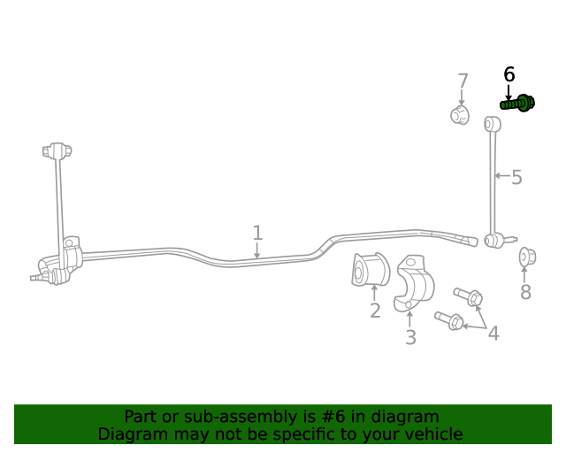 2008-2023 Mopar Accessory Drive Belt Idler Pulley Bolt 6104220AA ...