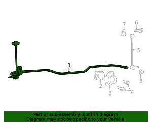 2019-2020 Ram 1500 Stabilizer Bar 68363231AA | TascaParts.com