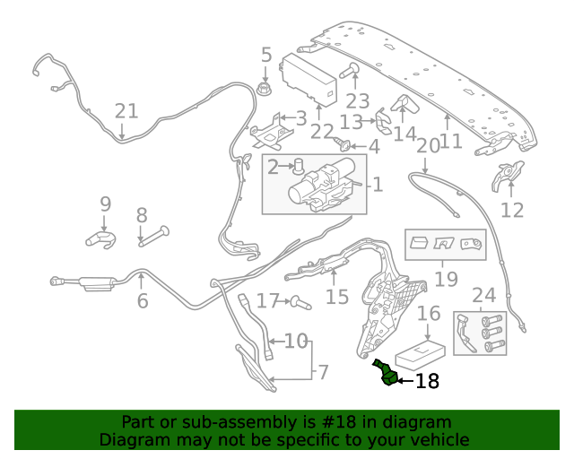 Genuine Porsche 9P1-871-032 |Hinge Assembly Guide | FREE Shipping on ...