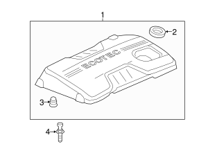 2012-2017 GM Engine Intake Manifold Cover 12649143 GM | GMPartsDirect.com