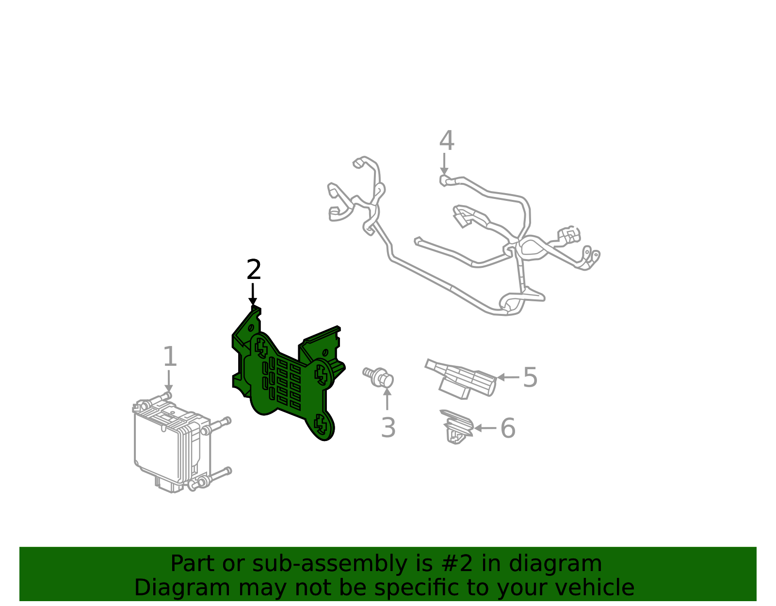 36804-TBA-A10 - 2019-2021 Honda Civic - Bracket Set | Honda Parts Guys