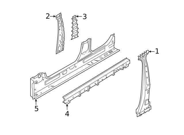 Genuine BMW 41-00-7-955-051 | Rocker Reinforced | FREE Shipping on Most ...