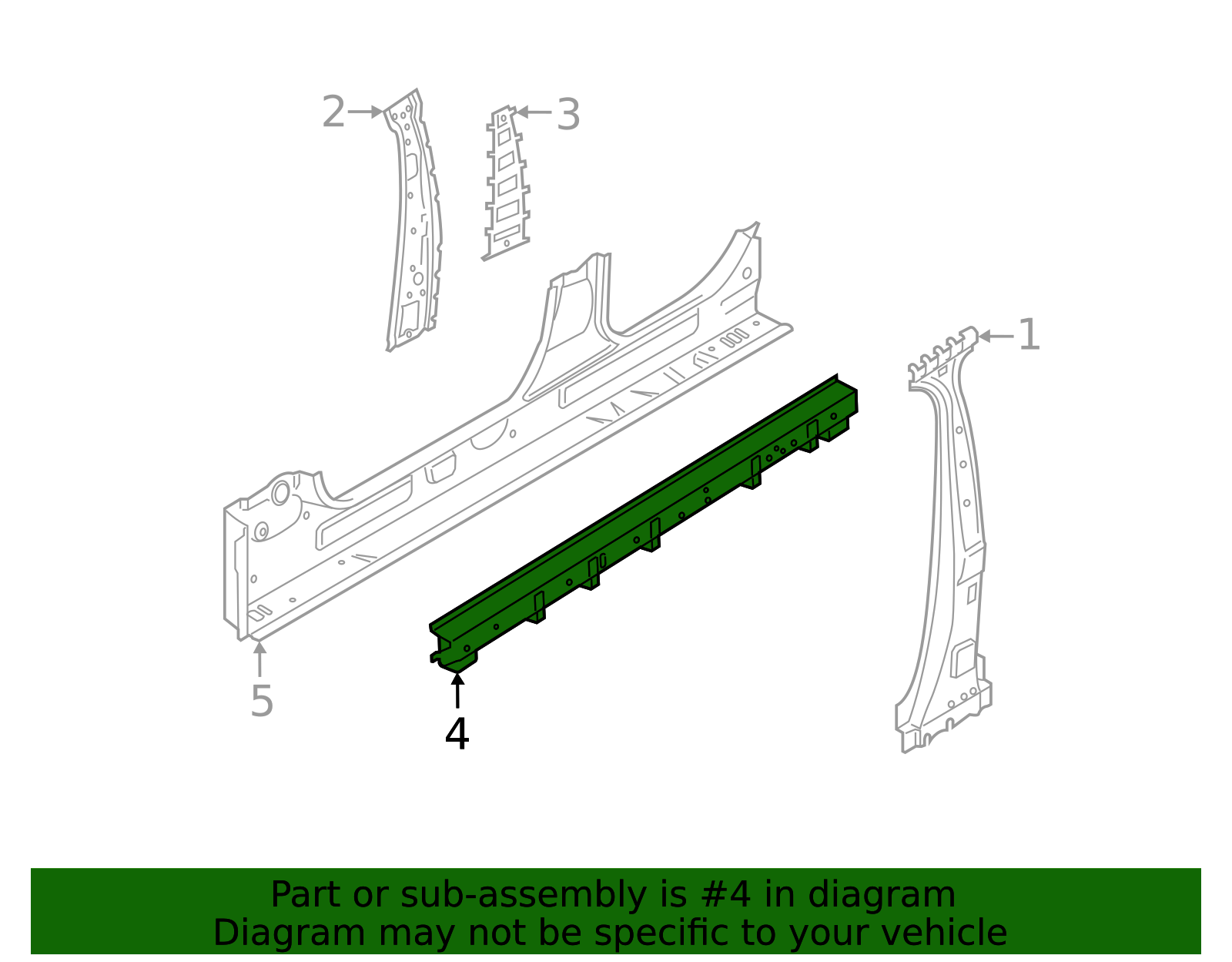 41-00-7-955-052 - 2019-2024 BMW - Rocker Reinforced | Buy BMW Parts Now