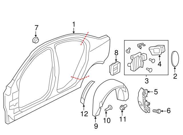 2014-2017 Chevrolet SS Fuel Tank Filler Door Assembly 92250708 ...
