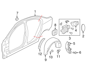 2014-2017 Chevrolet SS Wheelhouse Liner 92262998 | QuirkParts