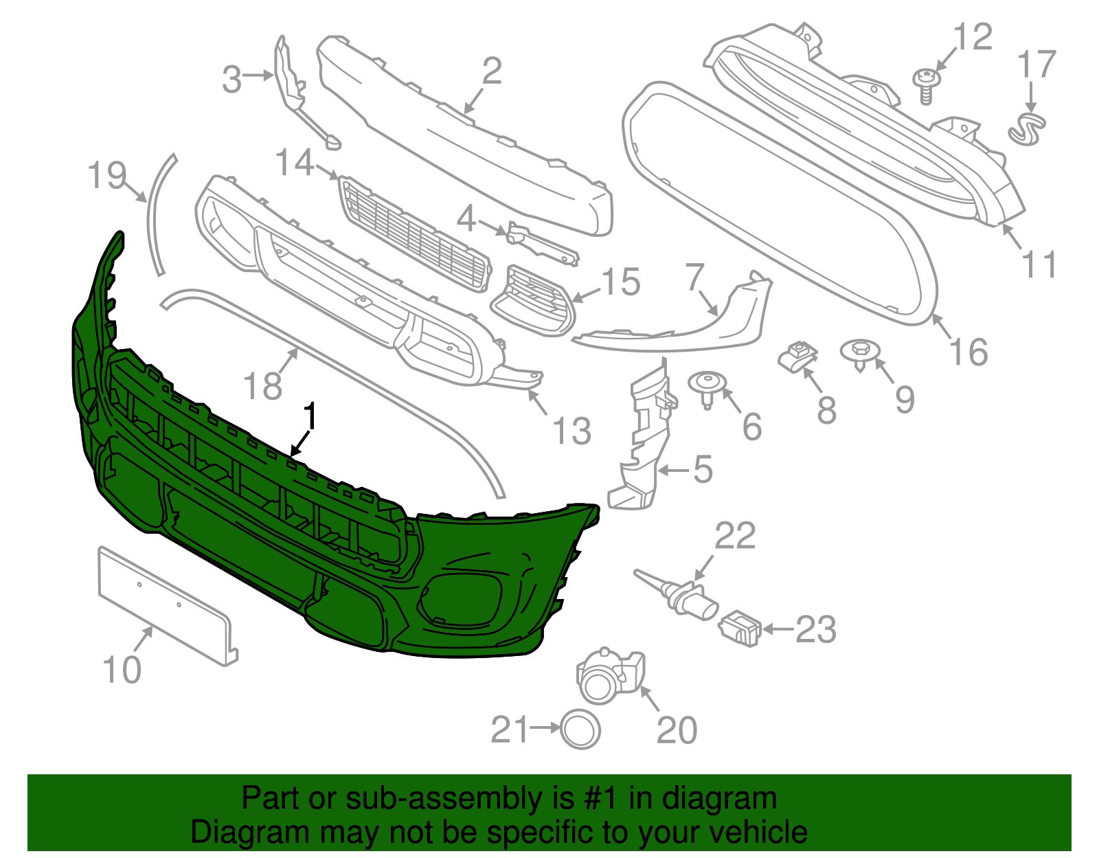 2015-2021 Mini Cooper Bumper Cover 51-77-7-382-164 | Mini Parts Direct