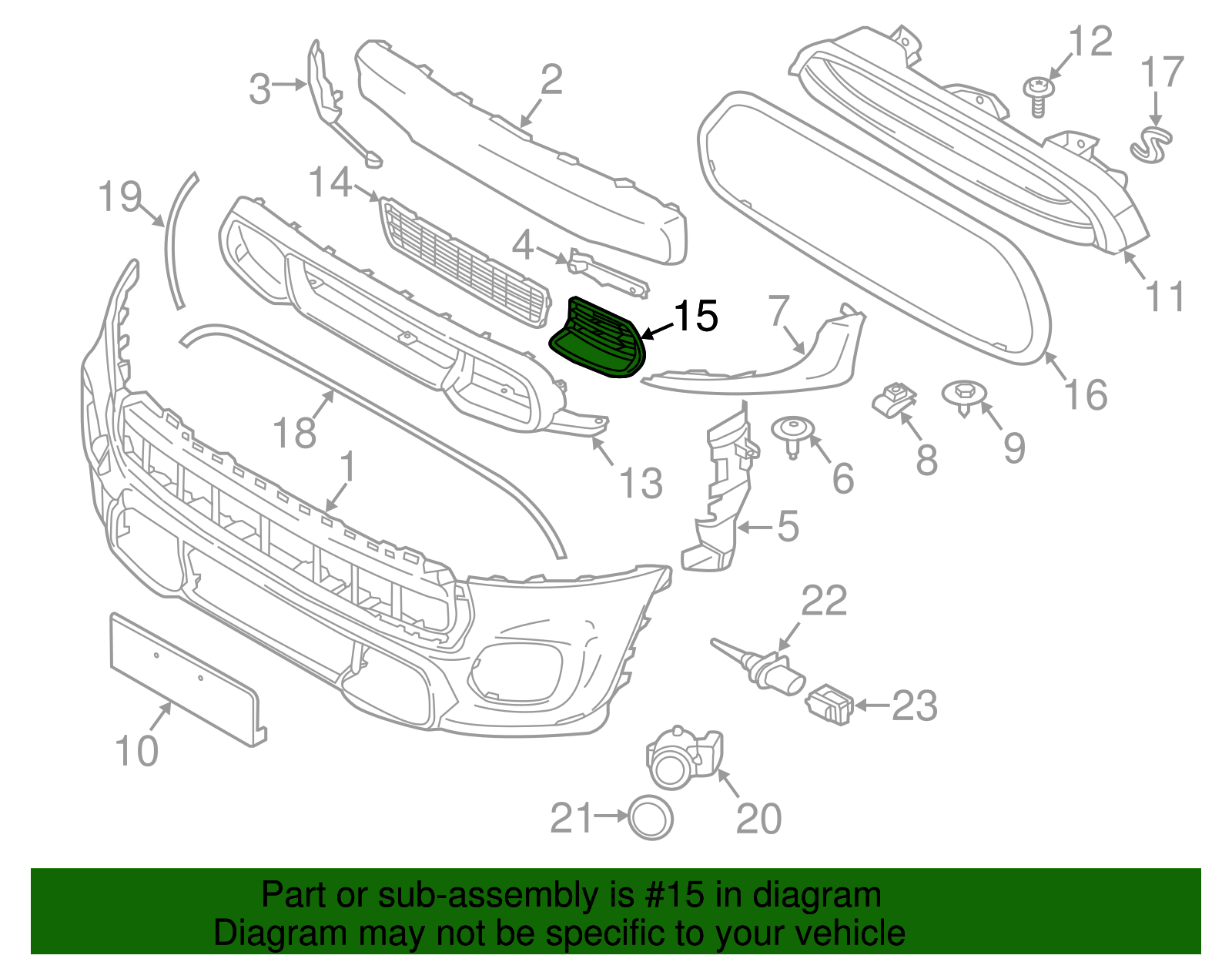 51-11-7-499-528 - High-Quality Grille for 2020-2021 Mini Cooper ...