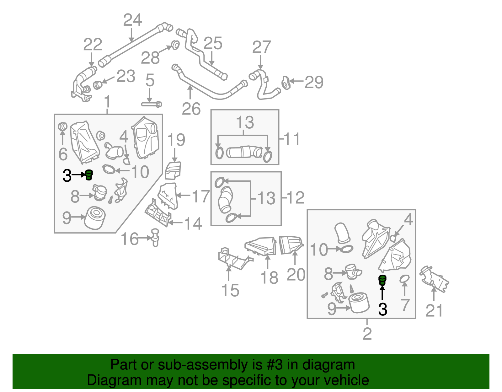 2007-2011 Audi S6 Air Cleaner Assembly Grommet 4F0-129-669-A | Genuine ...