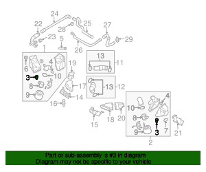 2007-2011 Audi S6 Air Cleaner Assembly Grommet 4F0-129-669-A | OEM ...