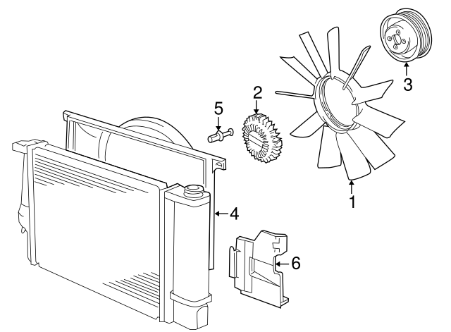11521723918 - 1984-1999 BMW Engine Cooling Fan Clutch (11-52-1-723-918 ...