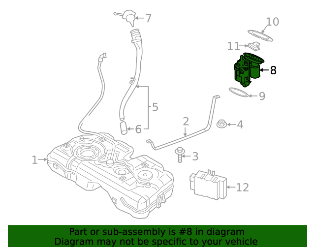 16117300472 - 2020-2024 BMW Fuel Pump (16-11-7-300-472) | BMW of South ...