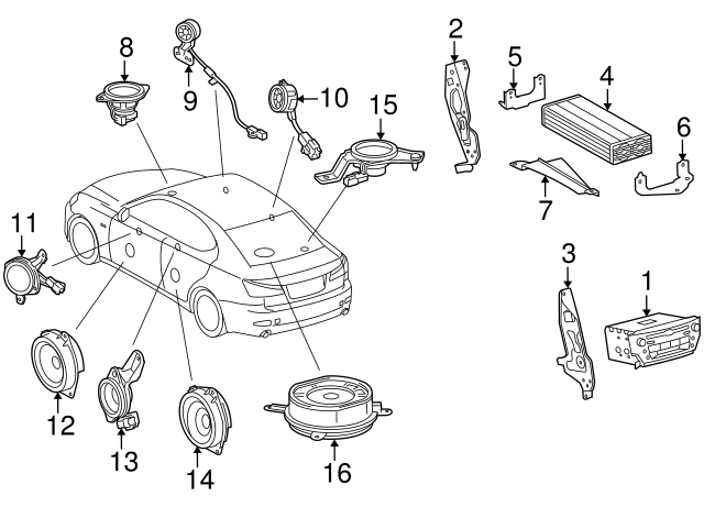 86280-53210 - Radio Amplifier 2013 Lexus | AutoNation Parts