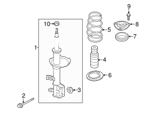 2013-2020 Nissan NV200 Strut Bearing 54325-2FL0A | TascaParts.com