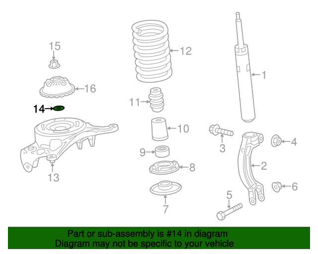 WHT-001-484 - Washer 2001-2018 Audi | Audi OEM Parts
