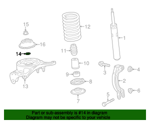 WHT-001-484 - Washer 2001-2018 Audi | Audi OEM Parts
