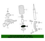8K0-412-109-A - Upper Bracket Packing 2008-2018 Audi | Audi OEM Parts