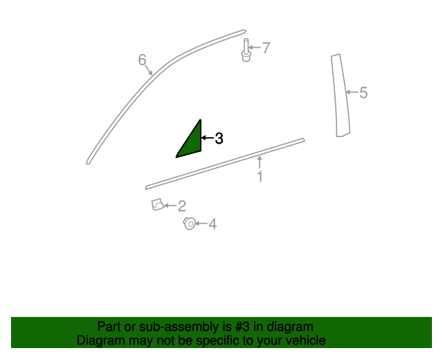 2014-2020 Lexus Corner Molding 67495-53030 | AutoNationParts.com