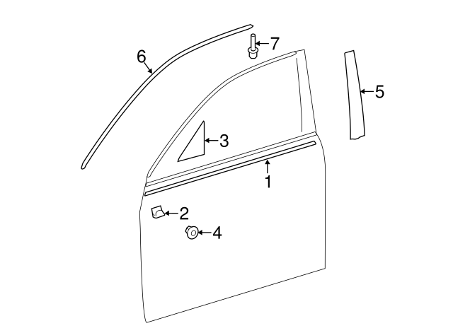 75756-53020 - Door Applique 2014-2024 Lexus | Longo Lexus Parts