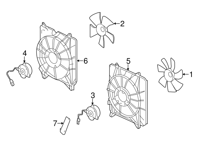 19020-RWK-J01 - Engine Cooling Fan Blade 2011-2017 Honda ...