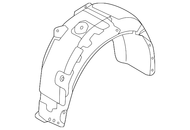 86821-J5000 - Wheelhouse Liner 2018-2023 Kia Stinger | Kia.Parts Store