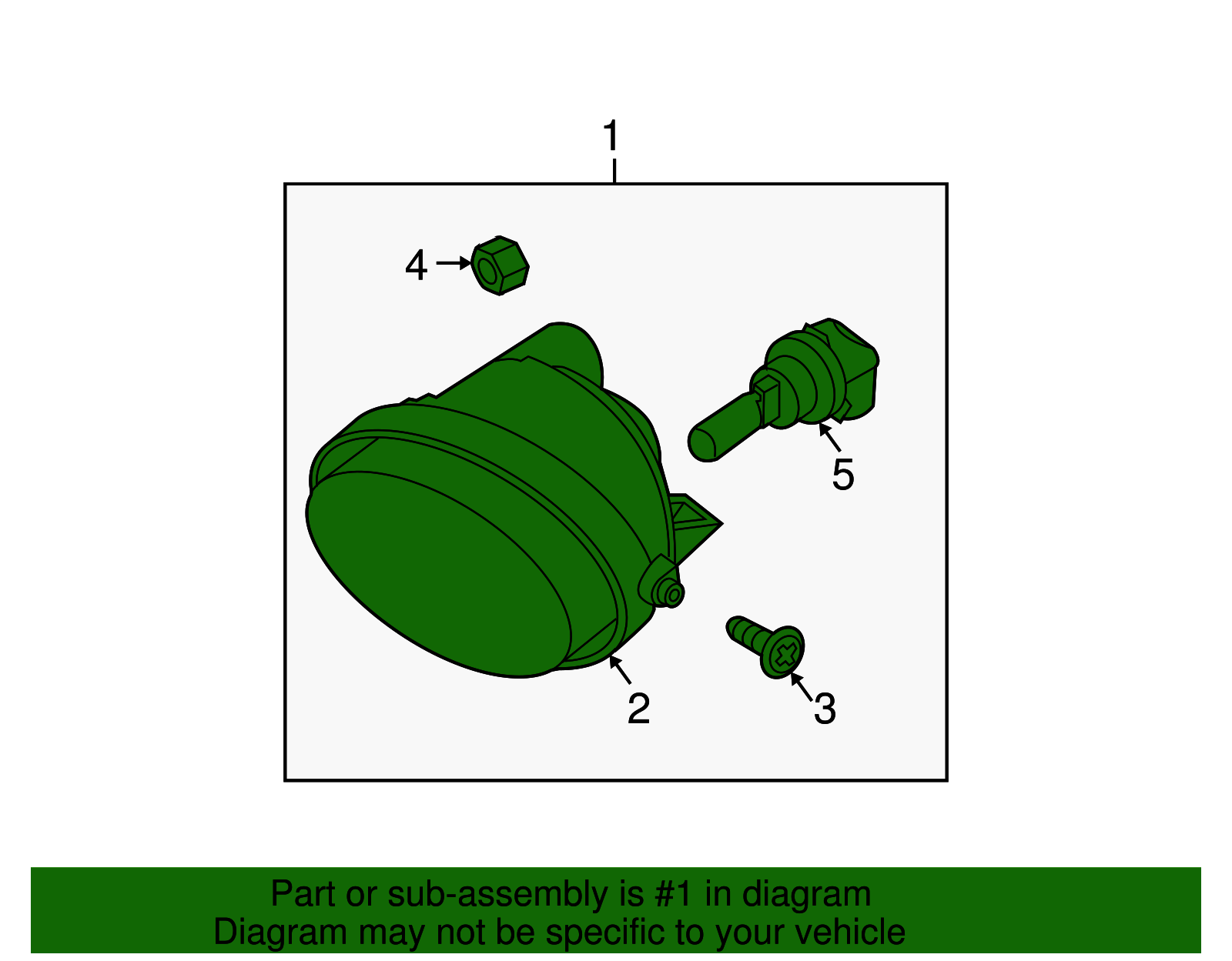 2008-2015 Nissan Armada Fog Lamp Assembly 26155-ZQ00A | Nissan Parts ...