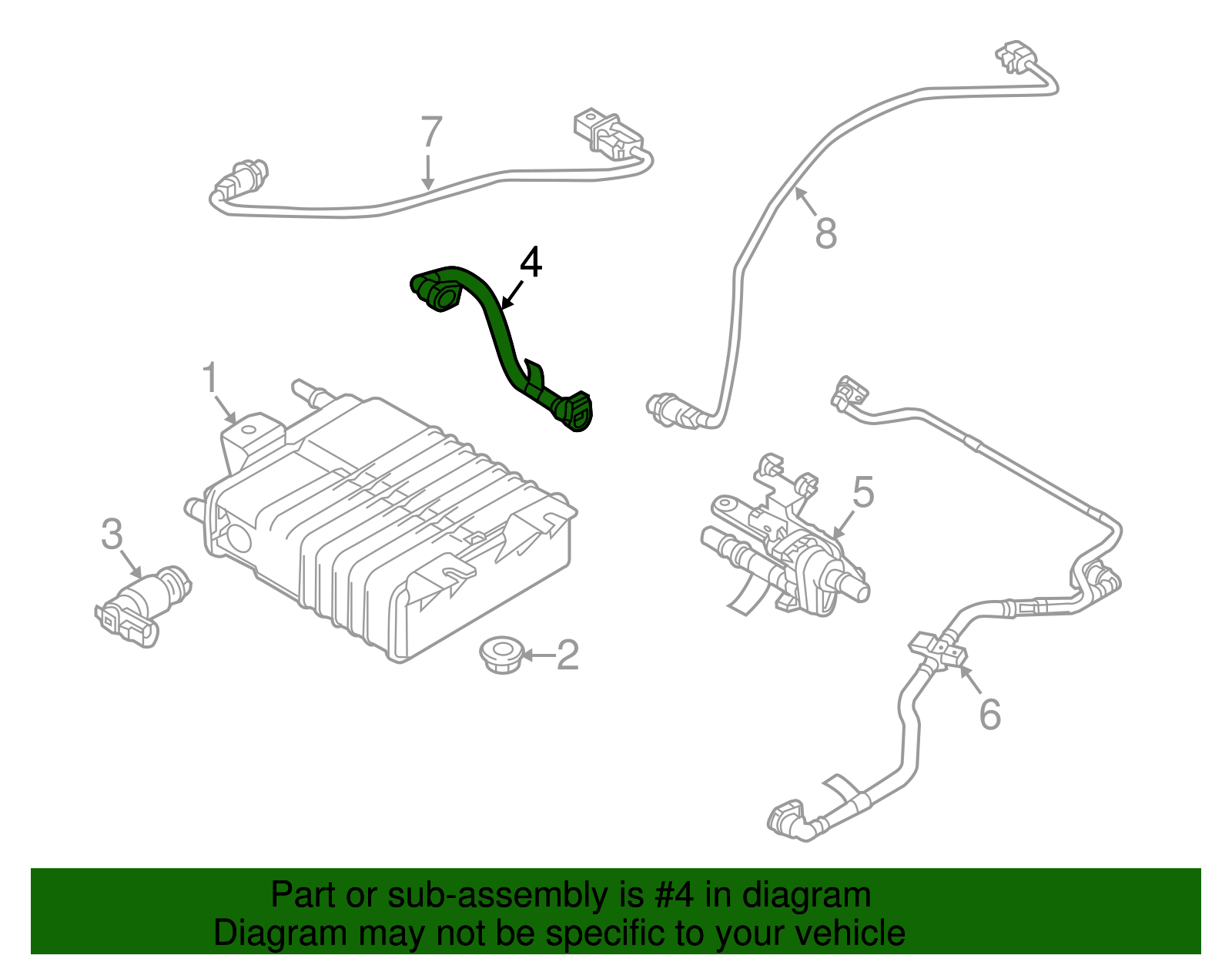 F1FZ-9C047-D - Tube 2016-2018 Ford Focus | Big 3 Auto Parts