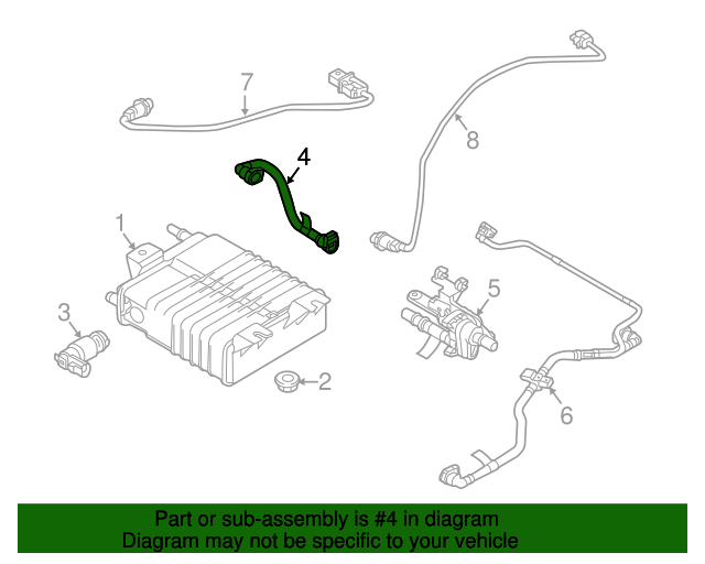 F1FZ-9C047-C - Tube 2015-2018 Ford Focus | Ford OEM Parts Direct