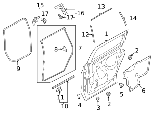 2019-2024 Subaru Ascent OEM NEW 2019-2020 Subaru Ascent Tape Right Hand ...