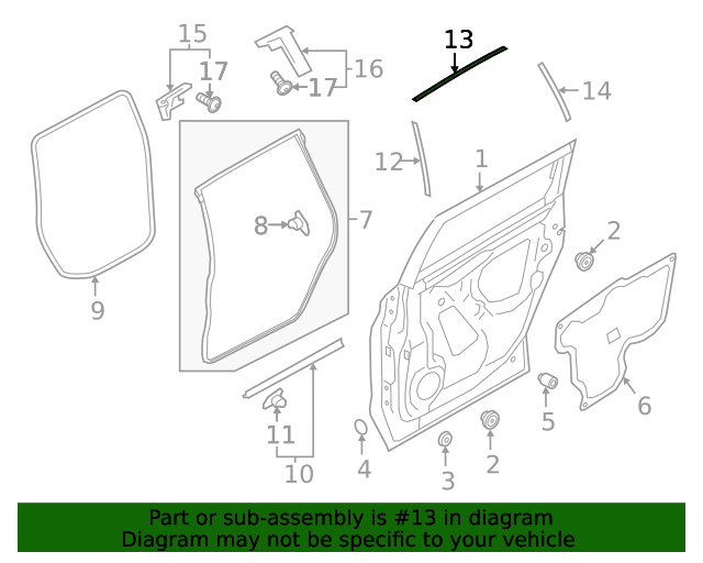 2019-2021 Subaru Ascent OEM NEW 2019-2020 Subaru Ascent Tape Right Hand ...