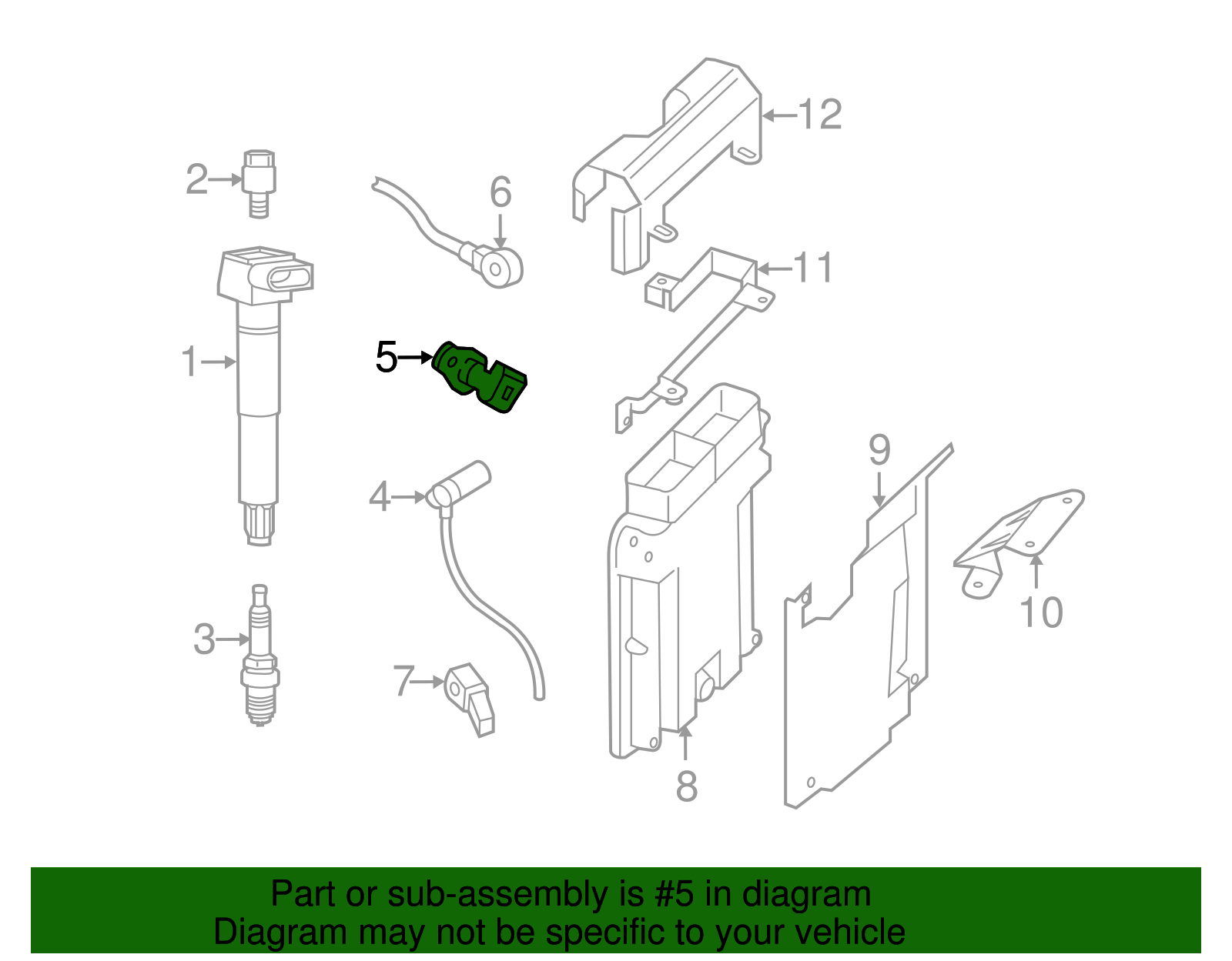 2008-2018 Porsche Cayenne Camshaft Position Sensor 955-606-106-10 ...