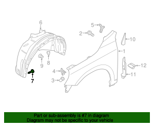 30640602 - Fender Liner Screw - 2004-2021 Volvo | Volvo OEM Parts Direct