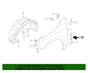 Volvo OEM Insulator Clip Part# 9182822 | OEM Vehicle Parts