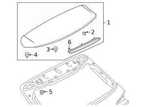 8V3-827-717 - Spoiler Retainer 2019-2024 Audi | Audi OEM Parts
