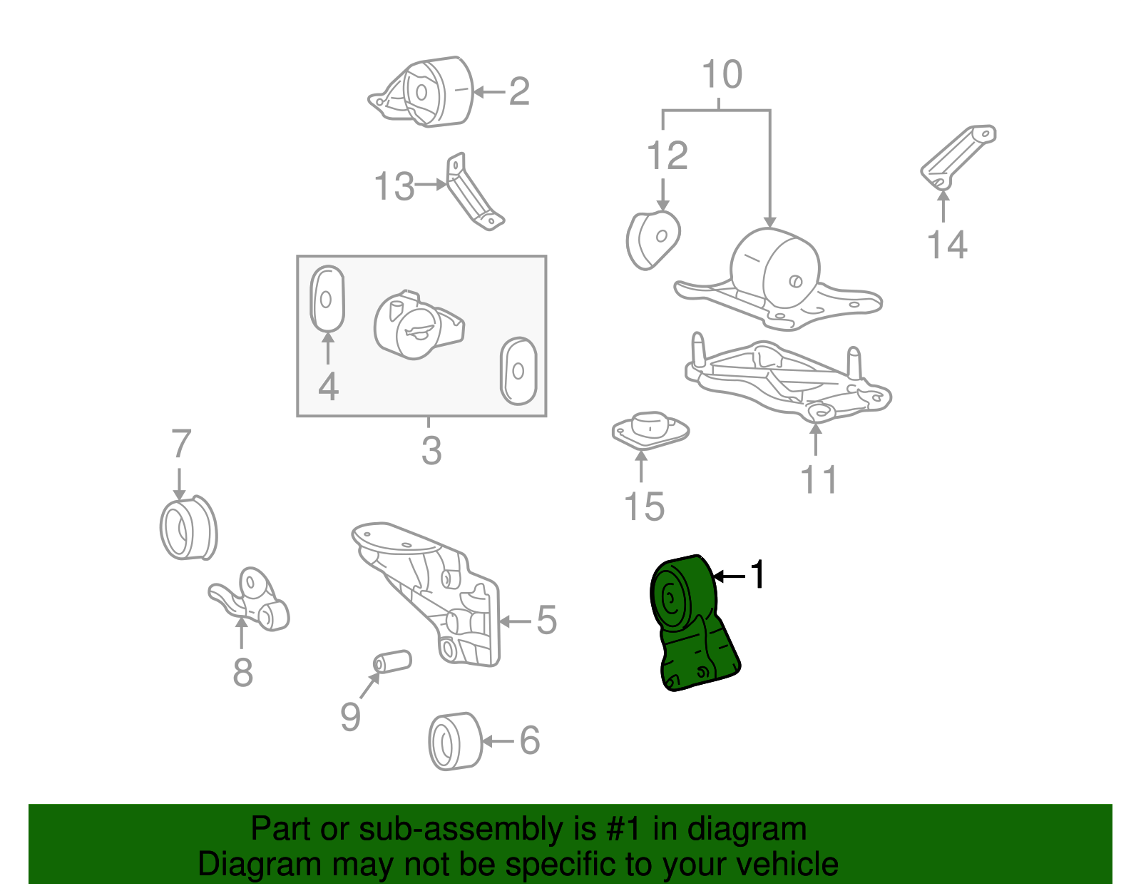1999-2001 Hyundai Sonata Front Bracket 21910-38101 | Hyundai Wholesale ...