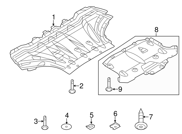 2011-2014 Audi 2011-2014 Audi S8 A8 Quattro Front Underbody Radiator ...