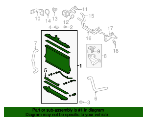 2008-2010 Toyota Highlander Radiator Assembly 16410-AZ045 | OEM Parts ...