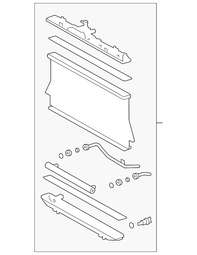 16041-31540 - Radiator Assembly - 2008-2010 Toyota Highlander | OEM ...