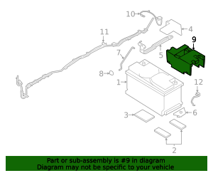 Genuine BMW 61-21-9-882-597 | Battery Cover | FREE Shipping on Most ...
