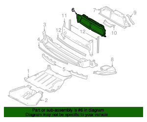 2001-2007 Volvo Radiator Support Air Duct 9190983 | AutoNationParts.com
