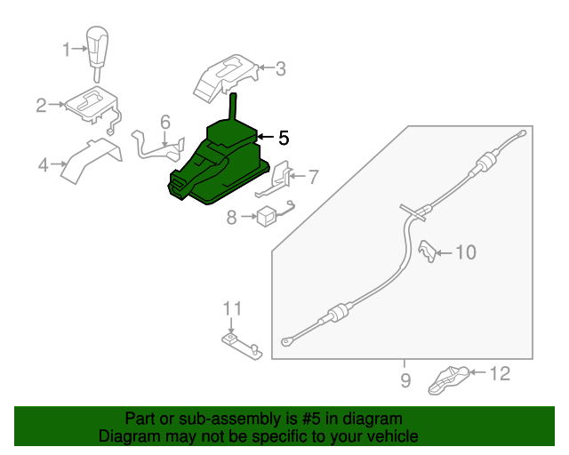 31256036 - Shifter Assembly - 2007-2013 Volvo | Volvo OEM Parts Direct