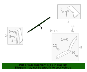 DGH9-50-660A - Belt Molding - 2020-2021 Mazda CX-30 | MazdaSwag
