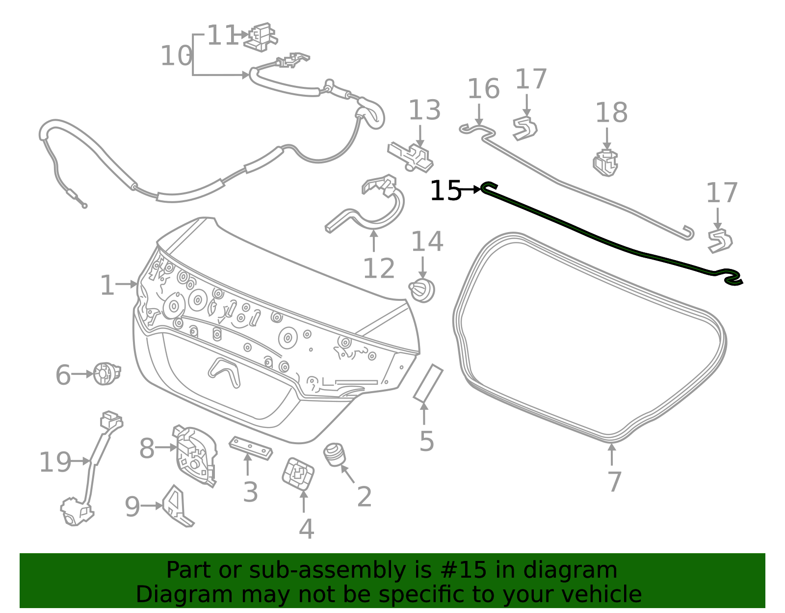 74871-TBJ-A00 - 2017-2020 Honda Civic - Spring R Trunk Open | Honda ...