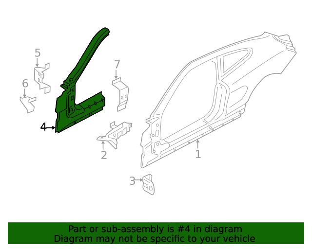Genuine BMW 41-00-7-494-480 | Aperture Panel | FREE Shipping on Most ...